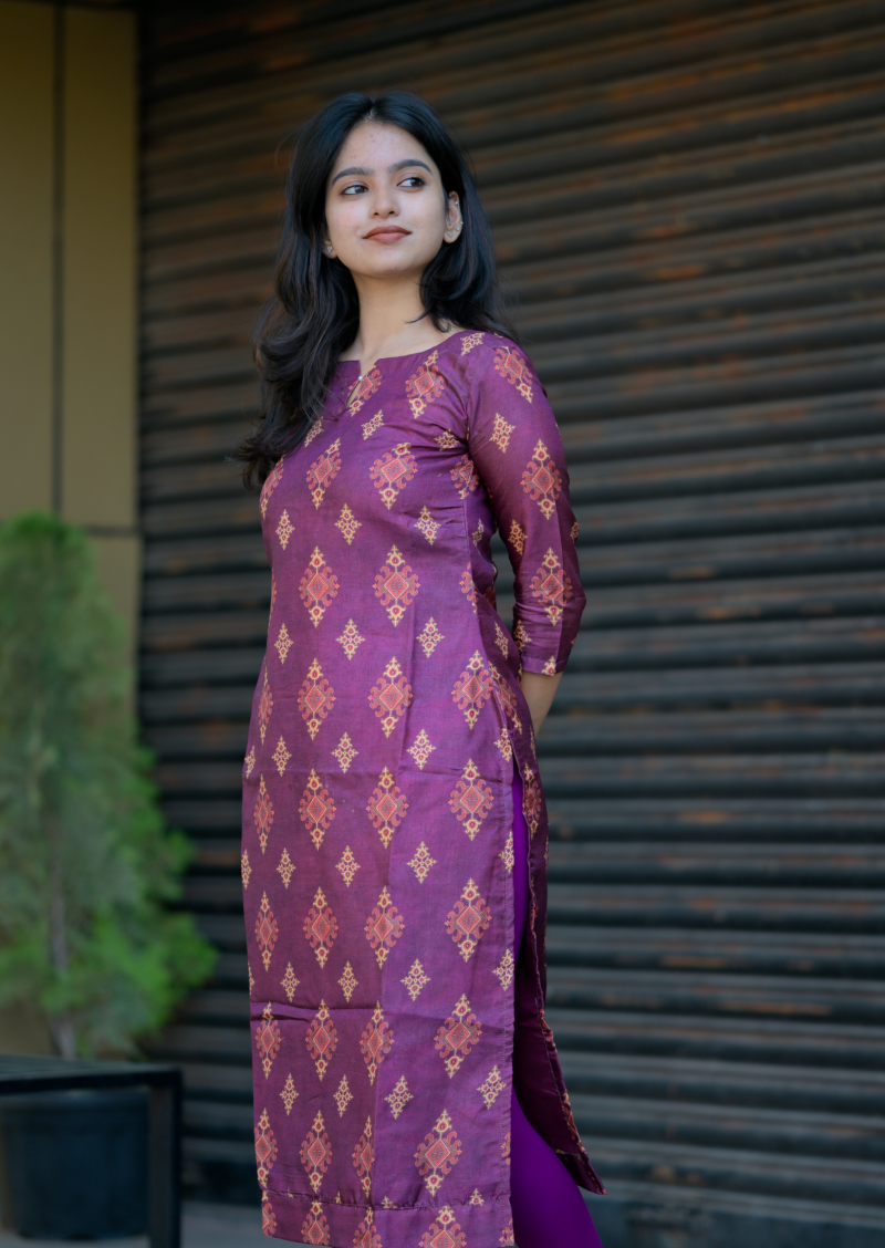 Wine Temptation Kurti – Inti Fashions