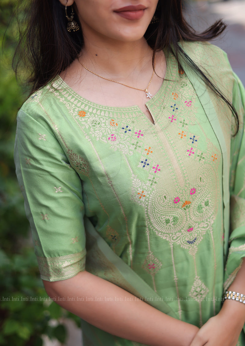 Mint Mirage Salwar Suit – Inti Fashions