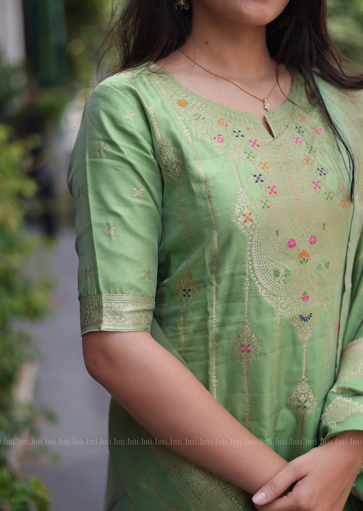 Mint Mirage Salwar Suit – Inti Fashions