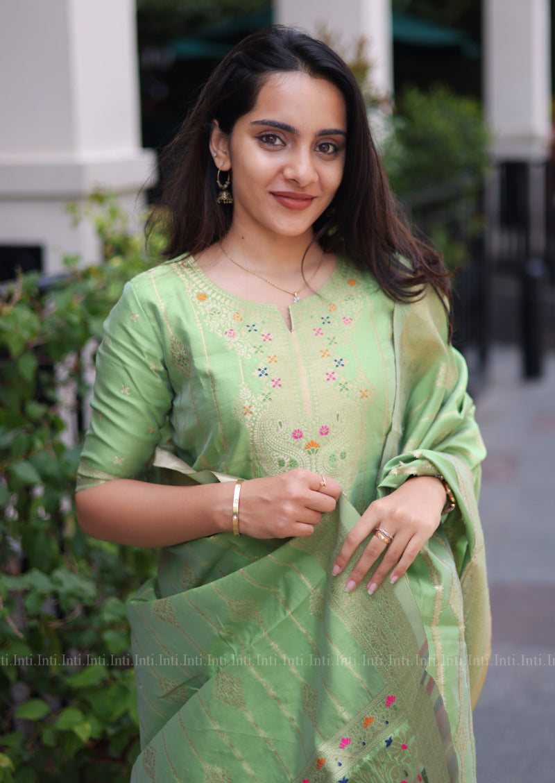 Mint Mirage Salwar Suit – Inti Fashions